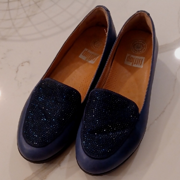 Fitflop | Shoes | Fitflop Womens Sz 8 Loafers Blue | Poshmark